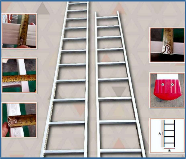 CONSAFE Aluminium Straight Ladder - CONSAFE SCAFFOLDING INDONESIA